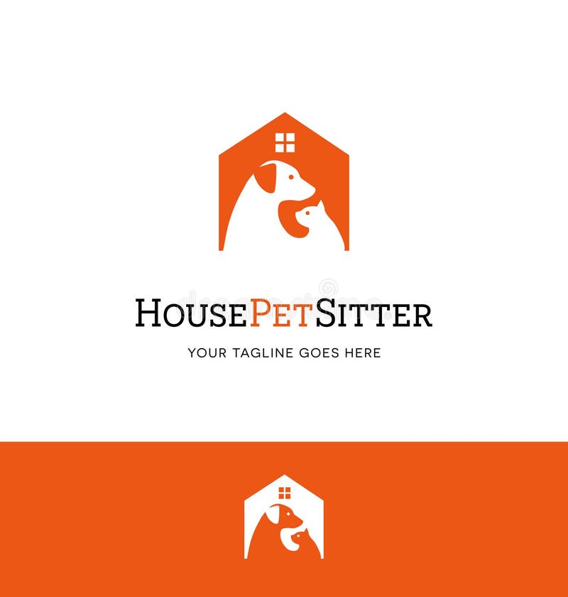 Abstract Dog and Cat Logo Design for Pet Sitting or Related Business ...