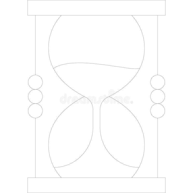 Hourglass Which Can Easily Edit or Modify Stock Illustration ...