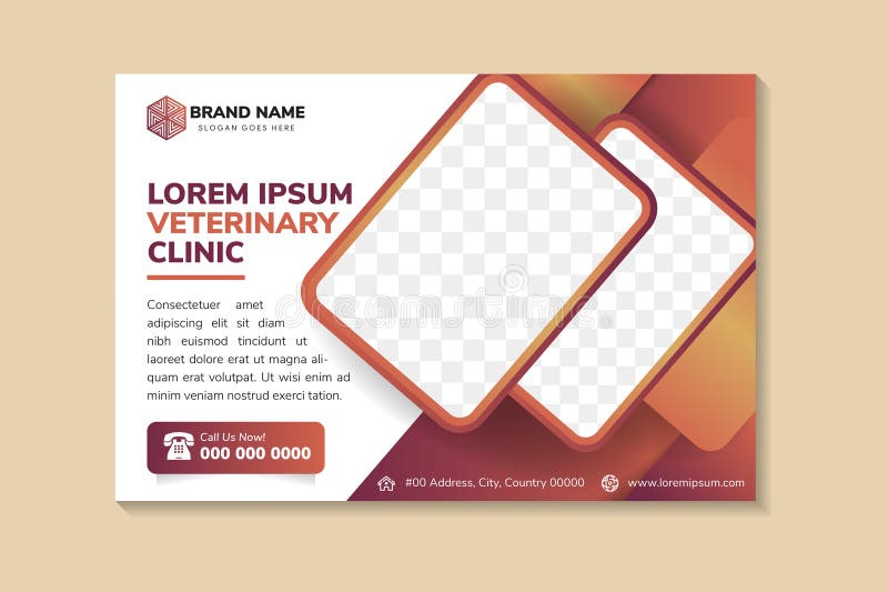 Veterinary Clinic and Pet Doctor Horizontal Banner. Healthy Smile ...