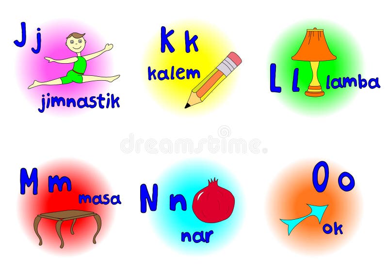 Part of Turkish Alphabet with Examples Stock Vector - Illustration of ...