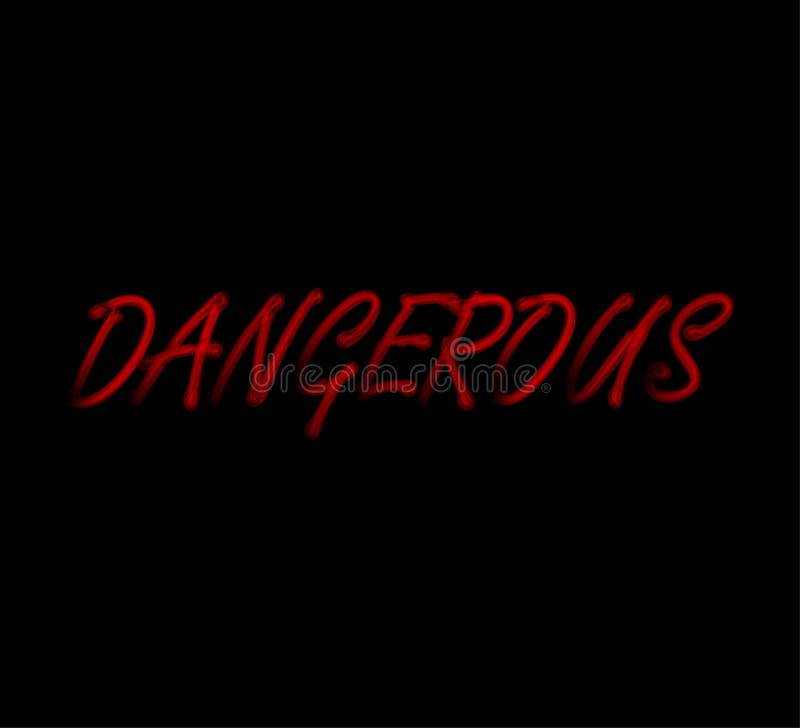 Blurred red dangerous text stock vector. Illustration of banner - 276499010