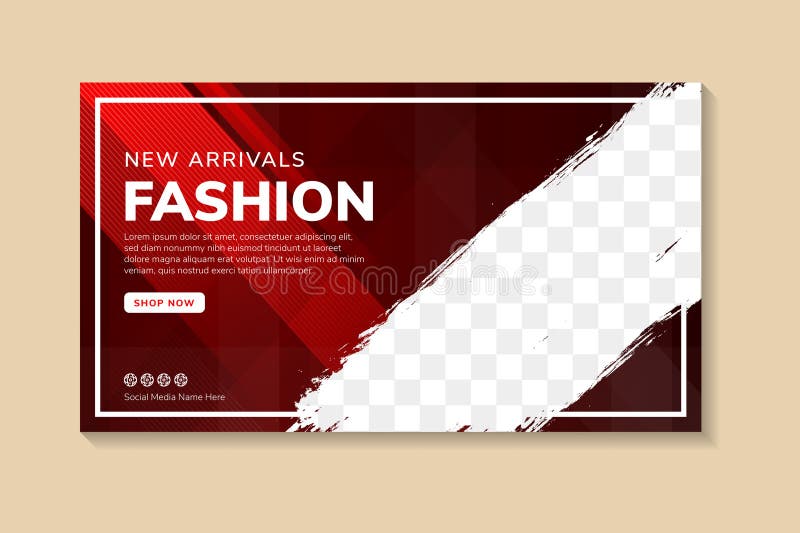 Vector Diagonal Geometry Banner Banners, Red and White Web Headers ...