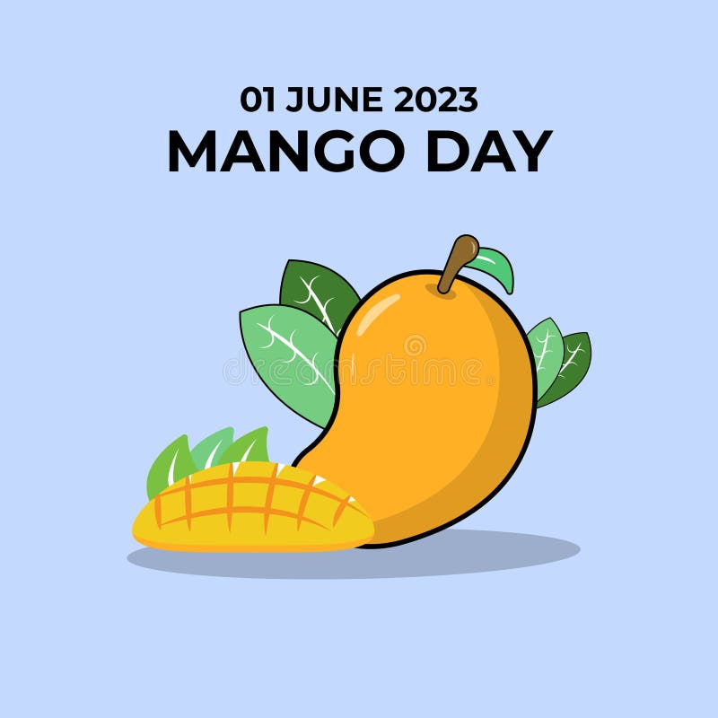 Mango Day, Mango Vector, Mango Ilustration Stock Vector - Illustration ...