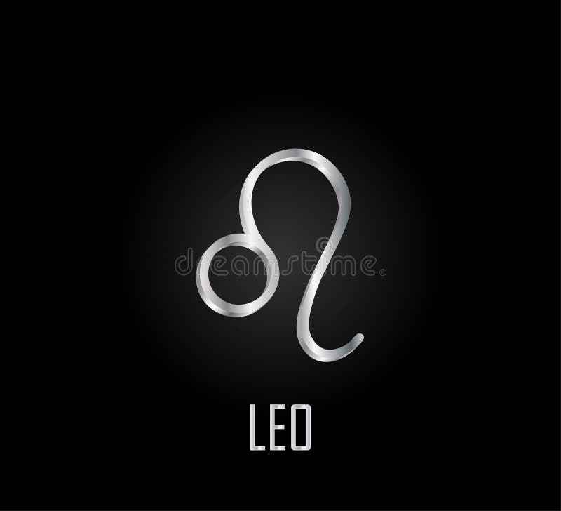 3d Silver Symbol of Zodiac Sign Leo Stock Vector - Illustration of ...