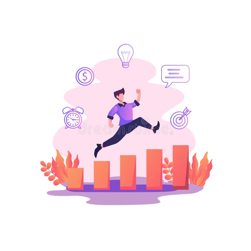 Business Mission Vector Illustration Flat Style Design Stock Vector - Illustration of directors ...