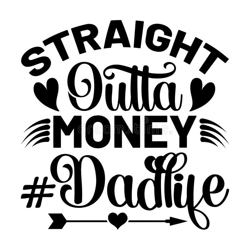 Father S Day, Typography Design Stock Illustration - Illustration of ...