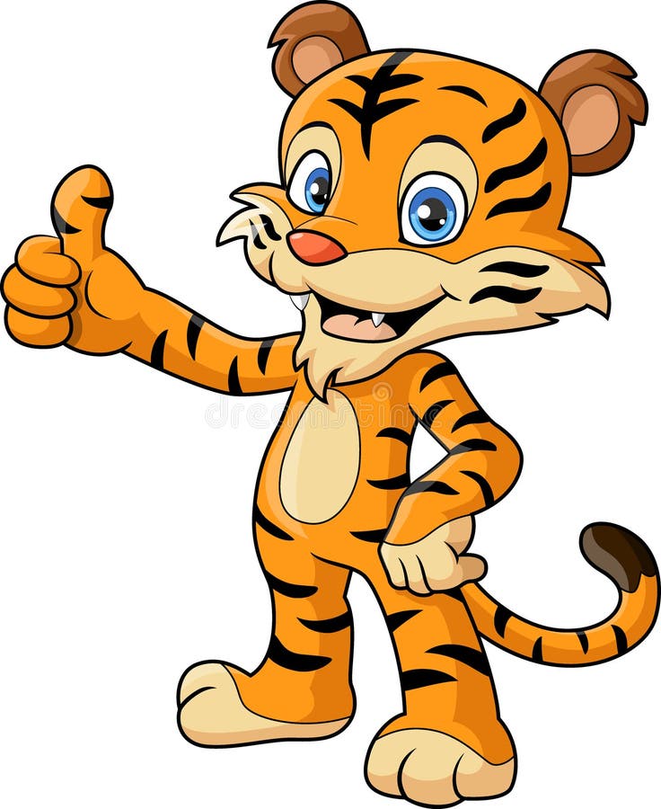 Tiger Standing Clipart