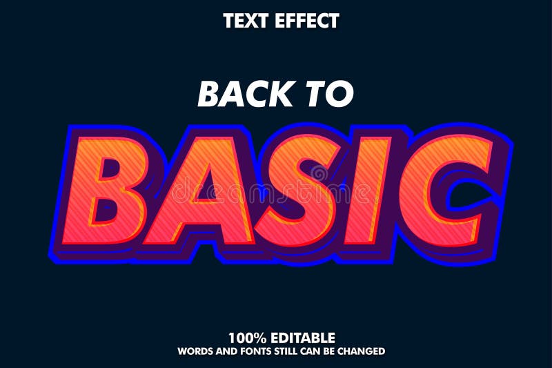 Bold Editable Text Effect for Illustrator Stock Illustration ...