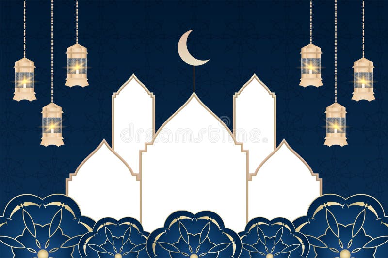 Simple Ramadan Background Design Stock Illustration - Illustration of ...