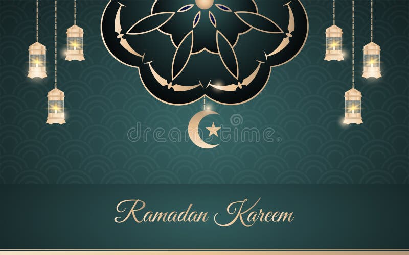 Simple Ramadan Background Design Stock Illustration - Illustration of ...