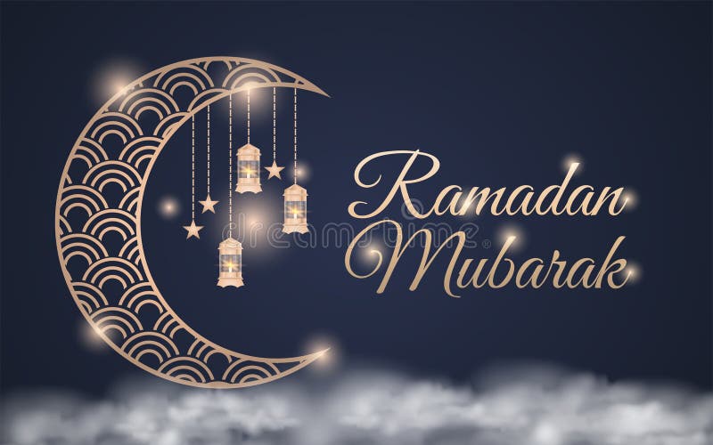 Simple Ramadan Background Design Stock Illustration - Illustration of ...