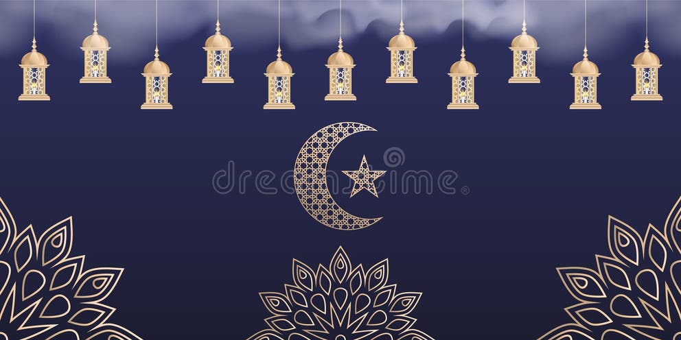 Simple Ramadan Background Design Stock Illustration - Illustration of ...