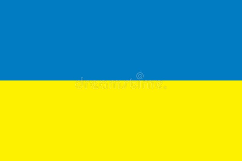Ukrainian Flag Vector Illustration. National Ukrainian Flag Stock ...