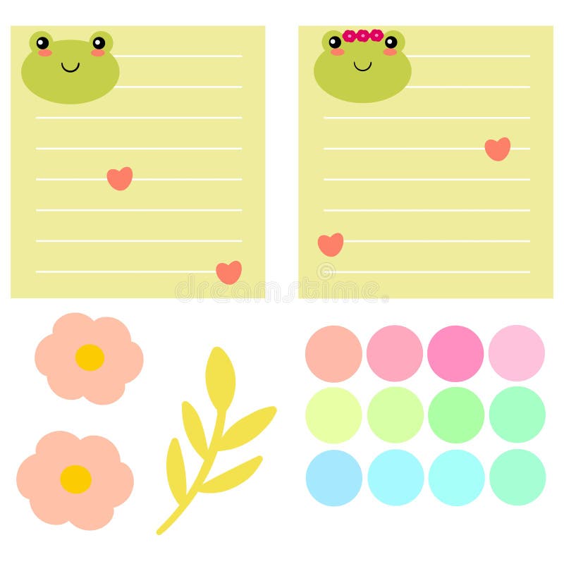 Collection of Weekly or daily Planner Pages or Stickers, Sheet for ...