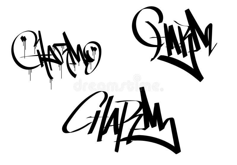 CHARM Word Graffiti Tag Style Art Stock Vector - Illustration of ...