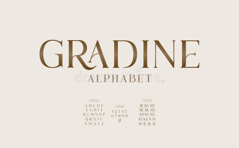 Display Font Uppercase. Typography Designs Alphabet, Vector ...