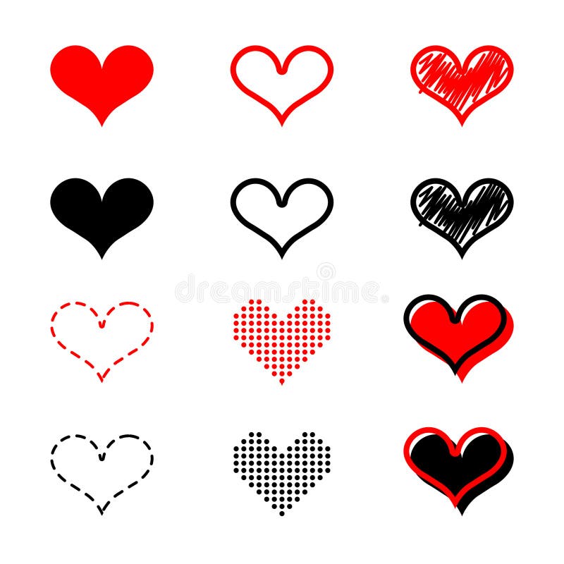 Heart love stock vector. Illustration of vector, design - 288280180