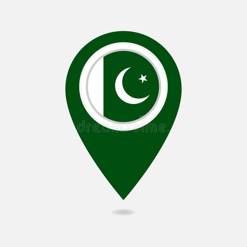 Pakistan pin location stock vector. Illustration of navigation - 288280252