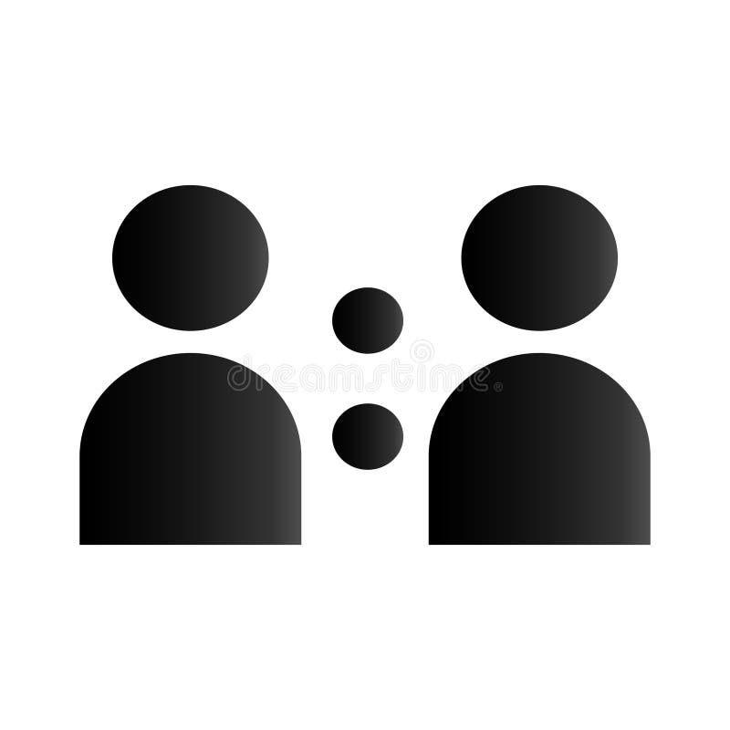 Communication between People Web Icon Logo Stock Vector - Illustration ...