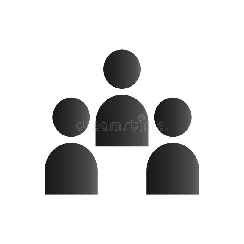 Most Popular User Icon Illustrated on Black Colors Stock Vector ...