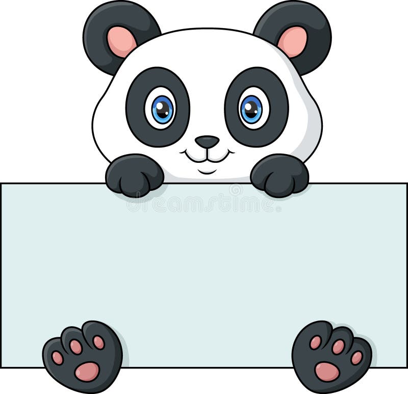 Panda Holding Sign Stock Illustrations – 297 Panda Holding Sign Stock ...