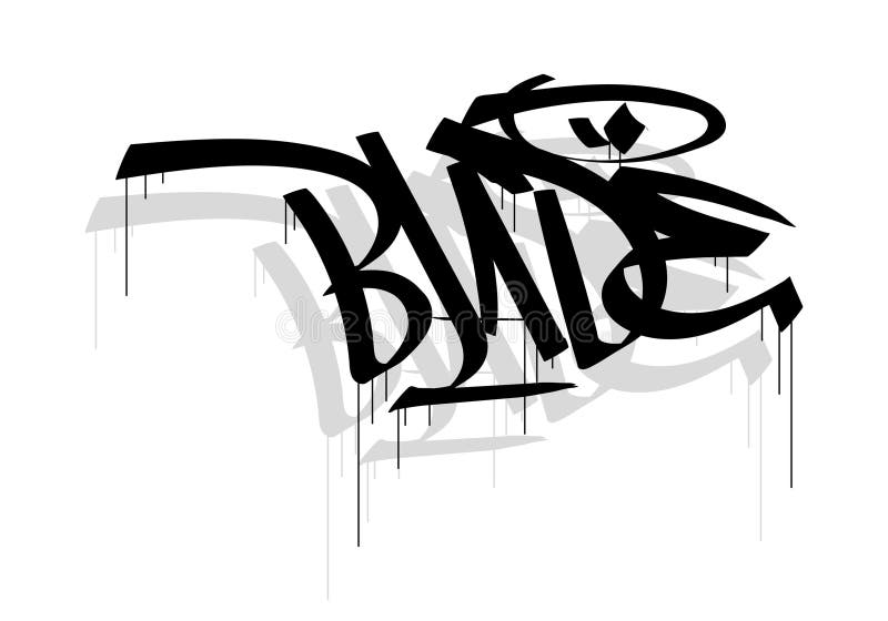 Basic RGB BLADE Word Graffiti Tag Style Stock Vector - Illustration of ...