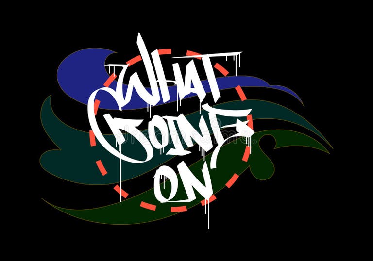 Basic RGB WHAT GOING on Word Graffiti Tag Style Stock Vector ...