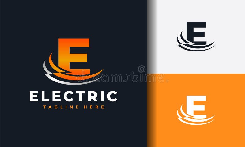 Simple E electric logo stock vector. Illustration of abstract - 290786997