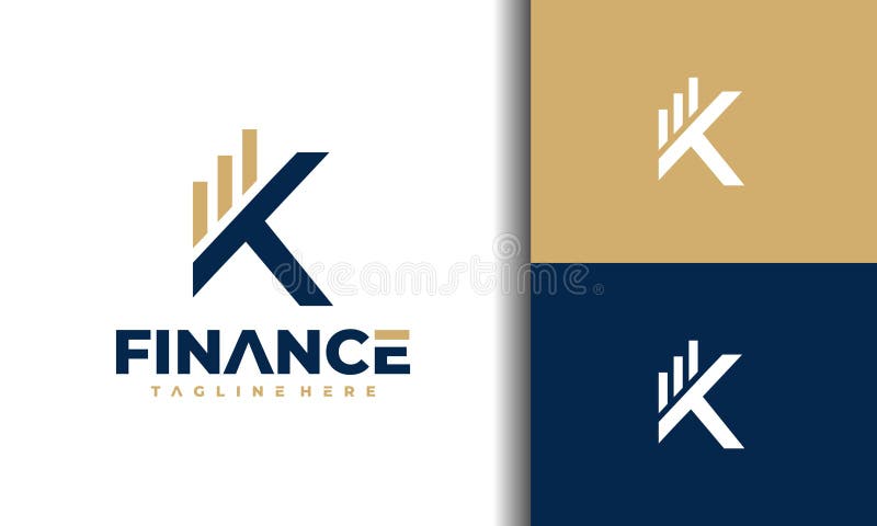 K financial graphic logo stock vector. Illustration of corporate ...
