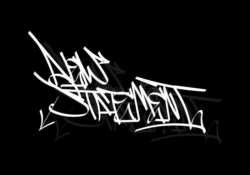 Basic RGB NEW STATEMENT Word Graffiti Tag Style Stock Vector ...