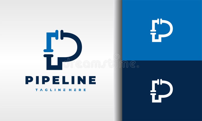 Letter P pipe logo stock vector. Illustration of plumbing - 291520976