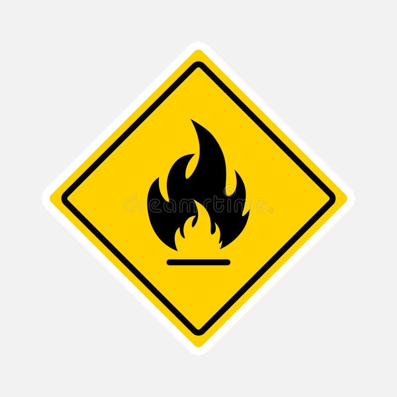 Fire sign stock vector. Illustration of flames, symbol - 293229229