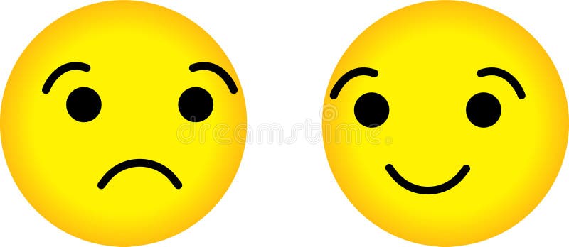 Happy Movement and Angry Movement Stock Vector - Illustration of button ...