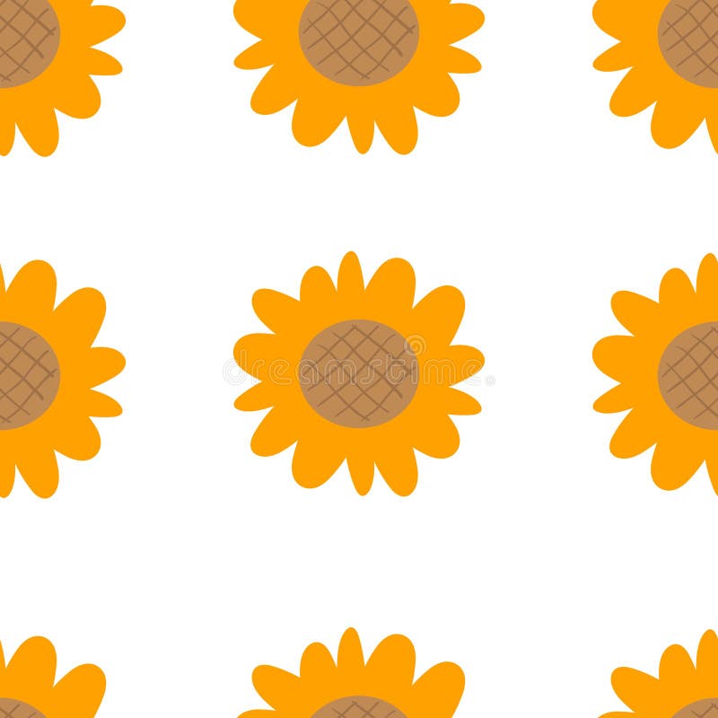 Seamless Sunflower Pattern for Fabric Prints, Textiles, Gift Wrapping ...