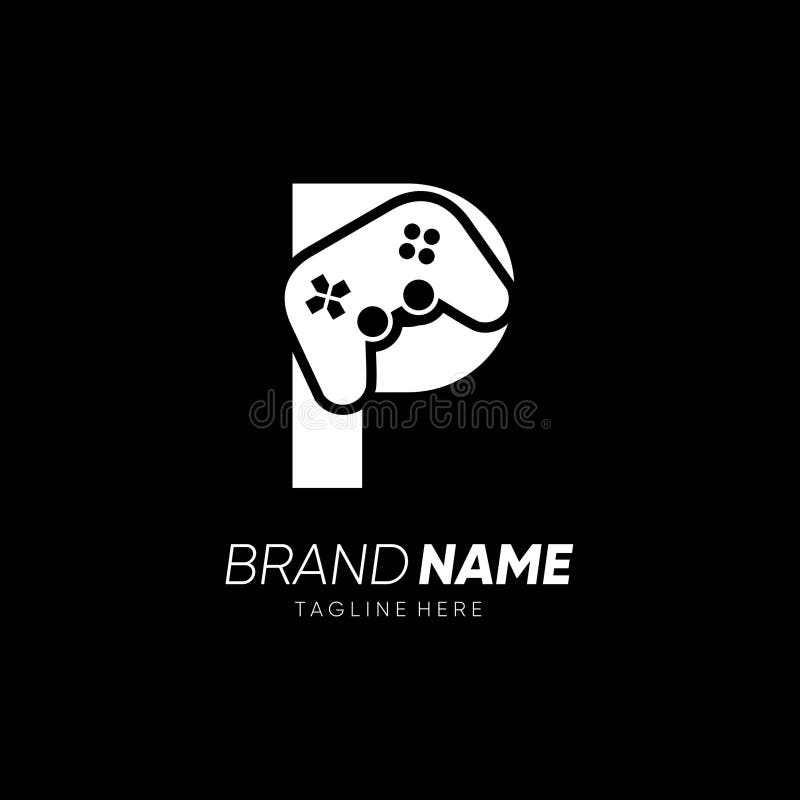 Letter P Initial Joy Stick Controller Game Logo Design Vector Icon ...