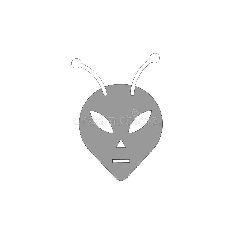 Icon Vector Alien Template Design Trendy Stock Illustration ...