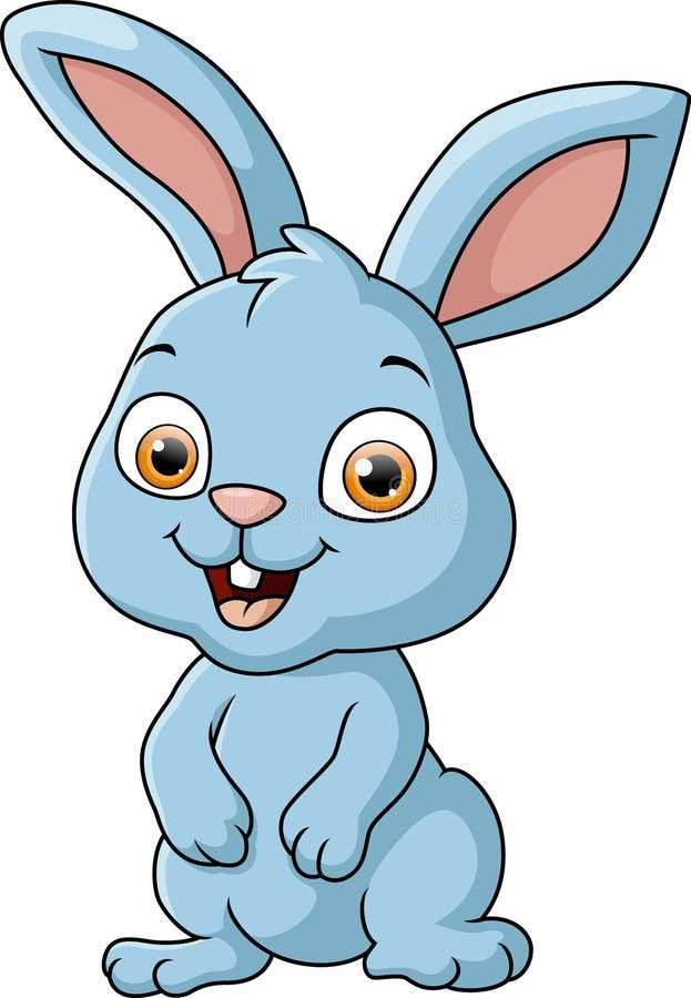 Cute Rabbit Cartoon Holding a Carrot Stock Vector - Illustration of ...