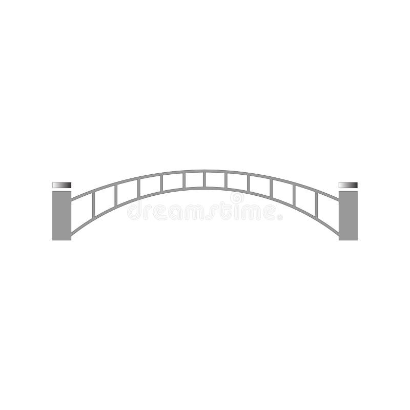 Icon Vector Bridge Template Design Trendy Stock Illustration ...