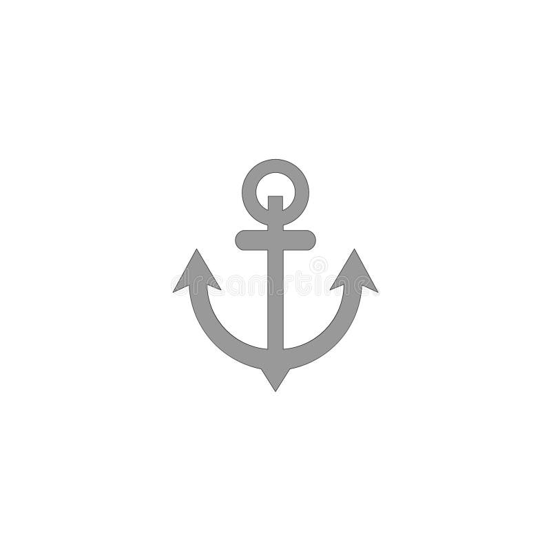 Icon Vector Anchor Template Design Trendy Stock Illustration ...