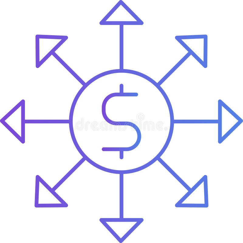 Dollar Direction Which Can Easily Modify or Edit Stock Vector ...