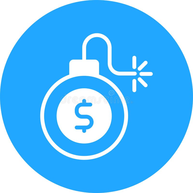 Dollar Bomb Which Can Easily Modify or Edit Stock Vector - Illustration ...