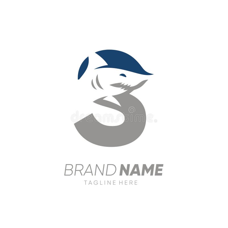 Letter S Shark Logo Design Vector Icon Graphic Emblem Illustration ...
