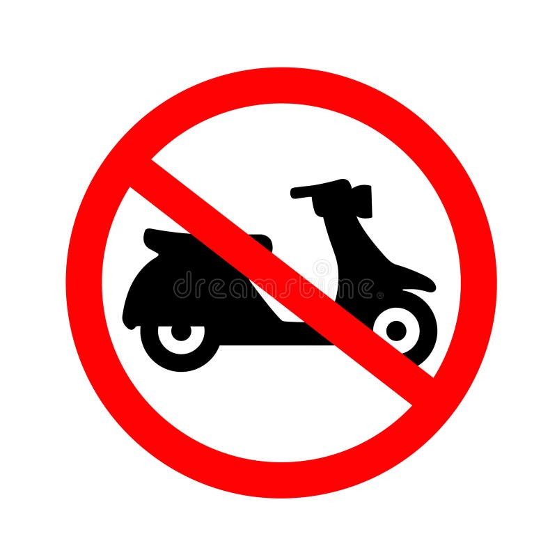 No Motorcycle Parking Stock Illustrations – 133 No Motorcycle Parking ...