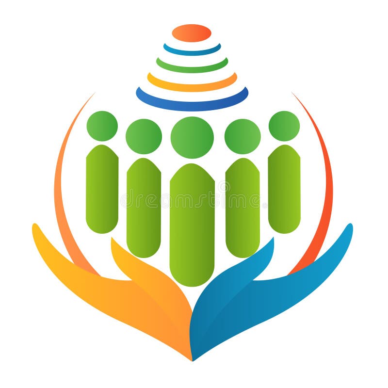 Humanity social logo stock illustration. Illustration of social - 300154994