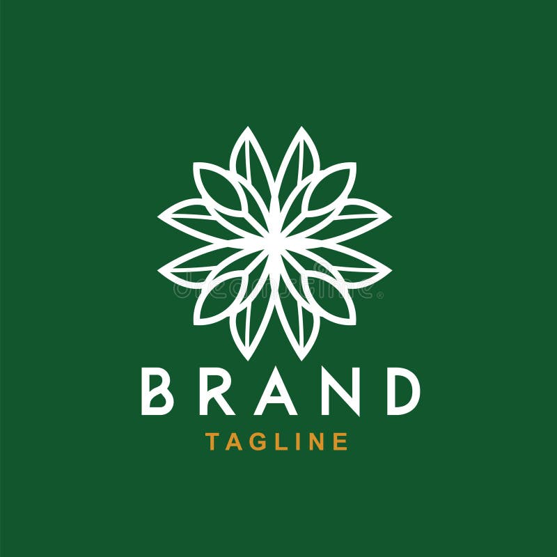 Vector Mandala Flower Simple Balance Minimalist Stock Vector ...