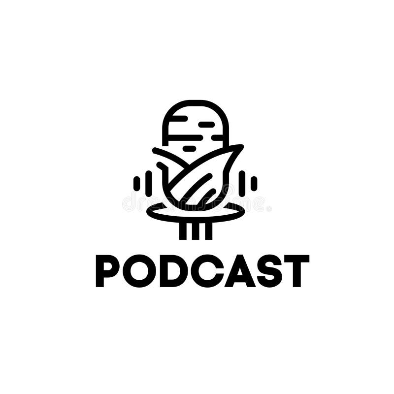 Natural podcast simple stock vector. Illustration of media - 300611548