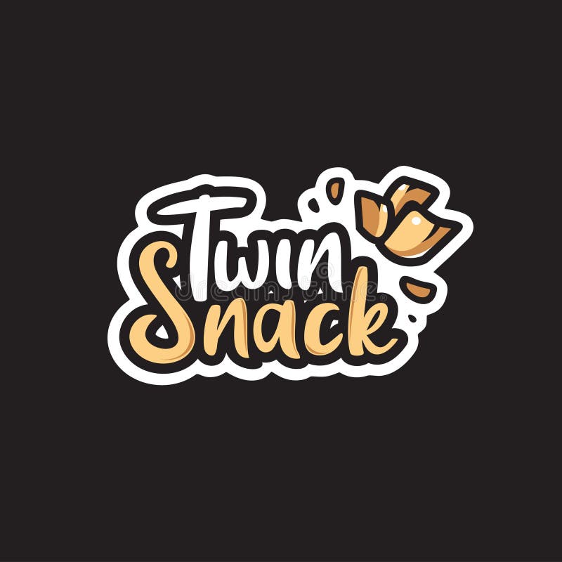 Modern Snack Logo with Light Squirt Crumbs Stock Vector - Illustration ...