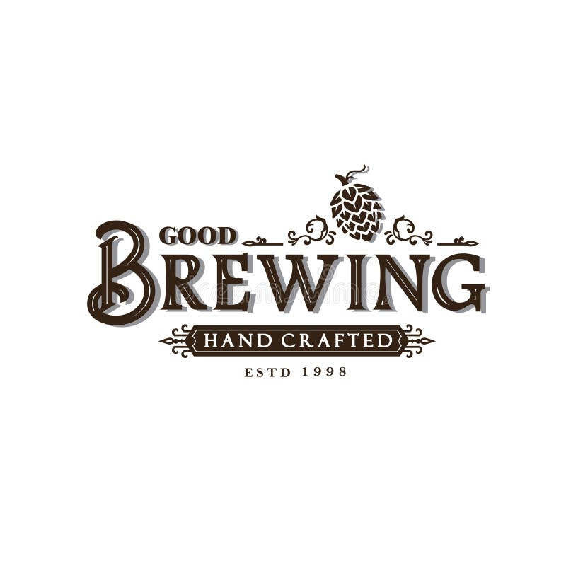 Label Badge Logo Design Brewing Brewery for Restaurant Stock Vector ...