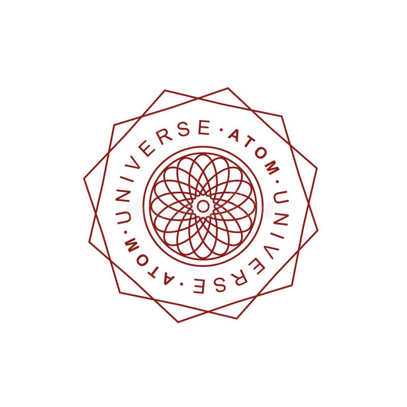 Golden Atom Mosaic Crystal for Astronomy Horoscope Quantum Stock Vector ...