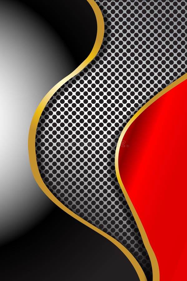 Silver, Red, Black, and Gold Metallic Abstract To Behold Stock ...